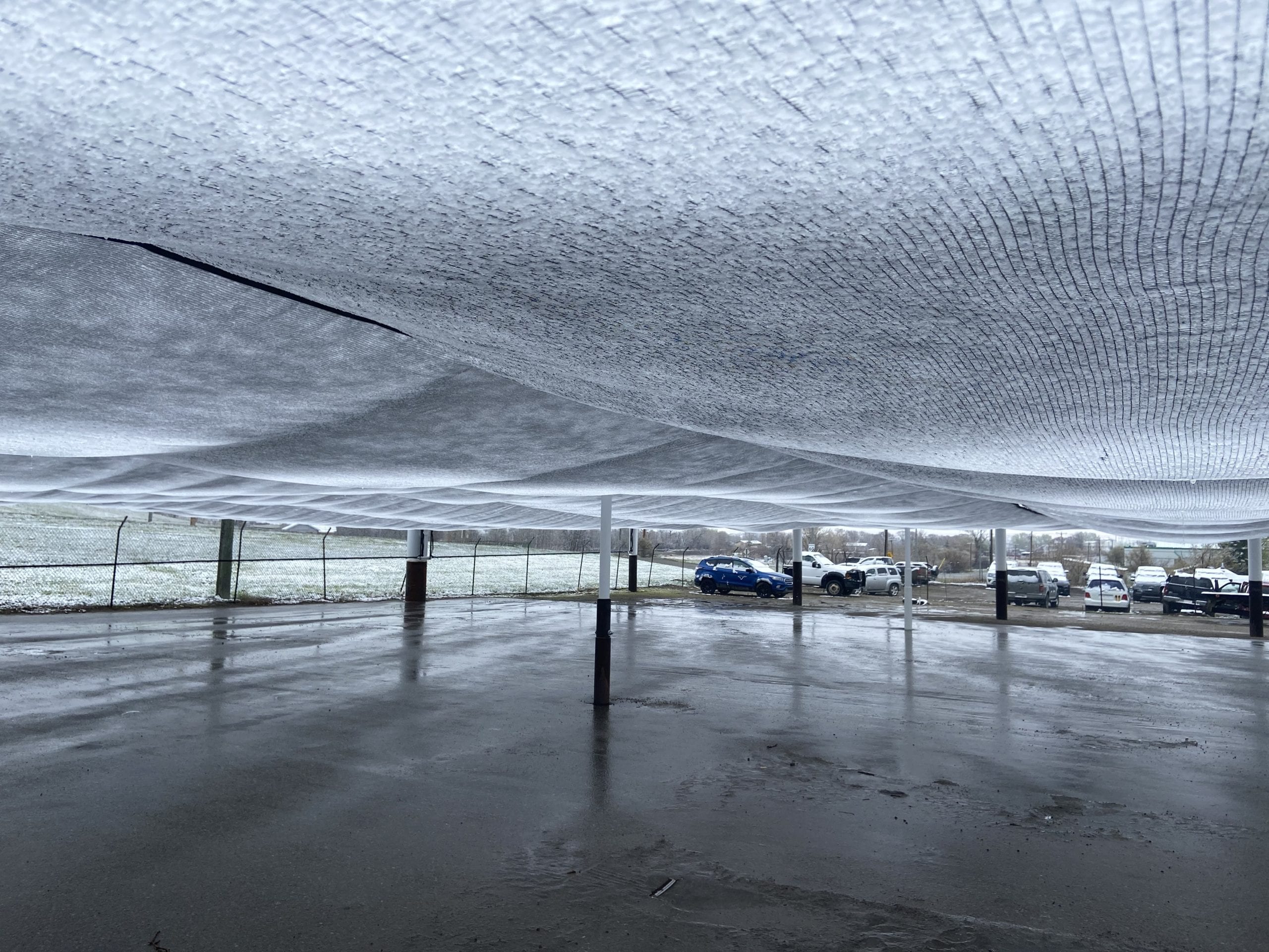 WeatherSolve Hail Canopies Protect Dealerships in Alberta
